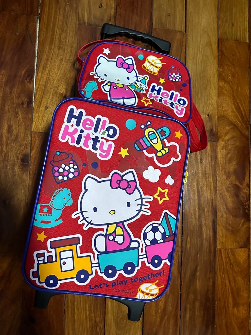 Hello Kitty Travel Luggage for Kids, Hobbies & Toys, Travel, Travel ...