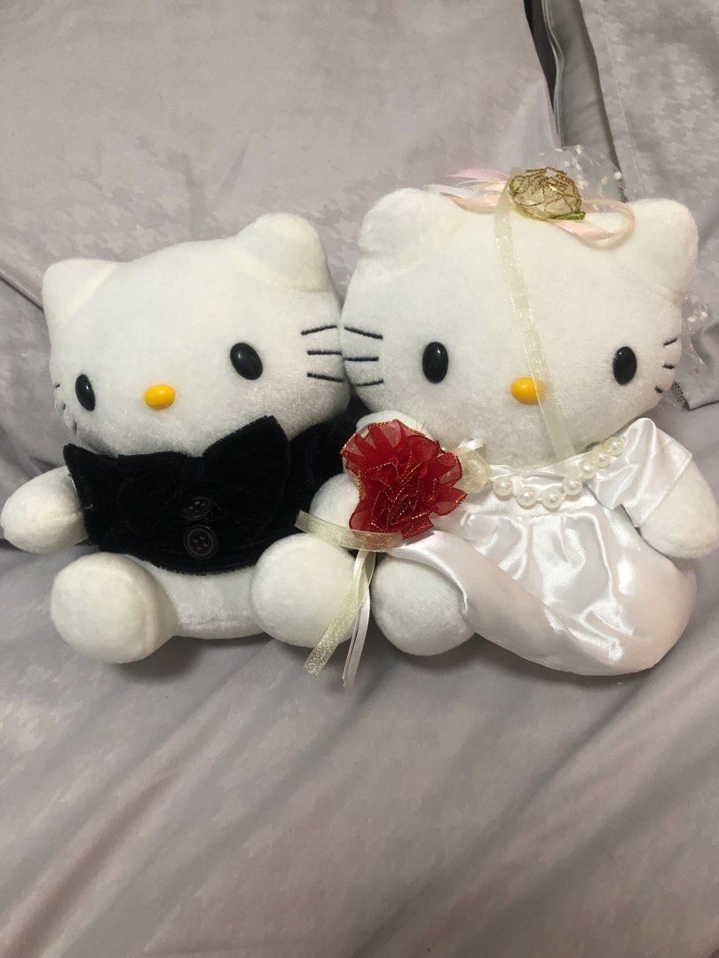 Hello Kitty Wedding plush, Hobbies & Toys, Toys & Games on Carousell