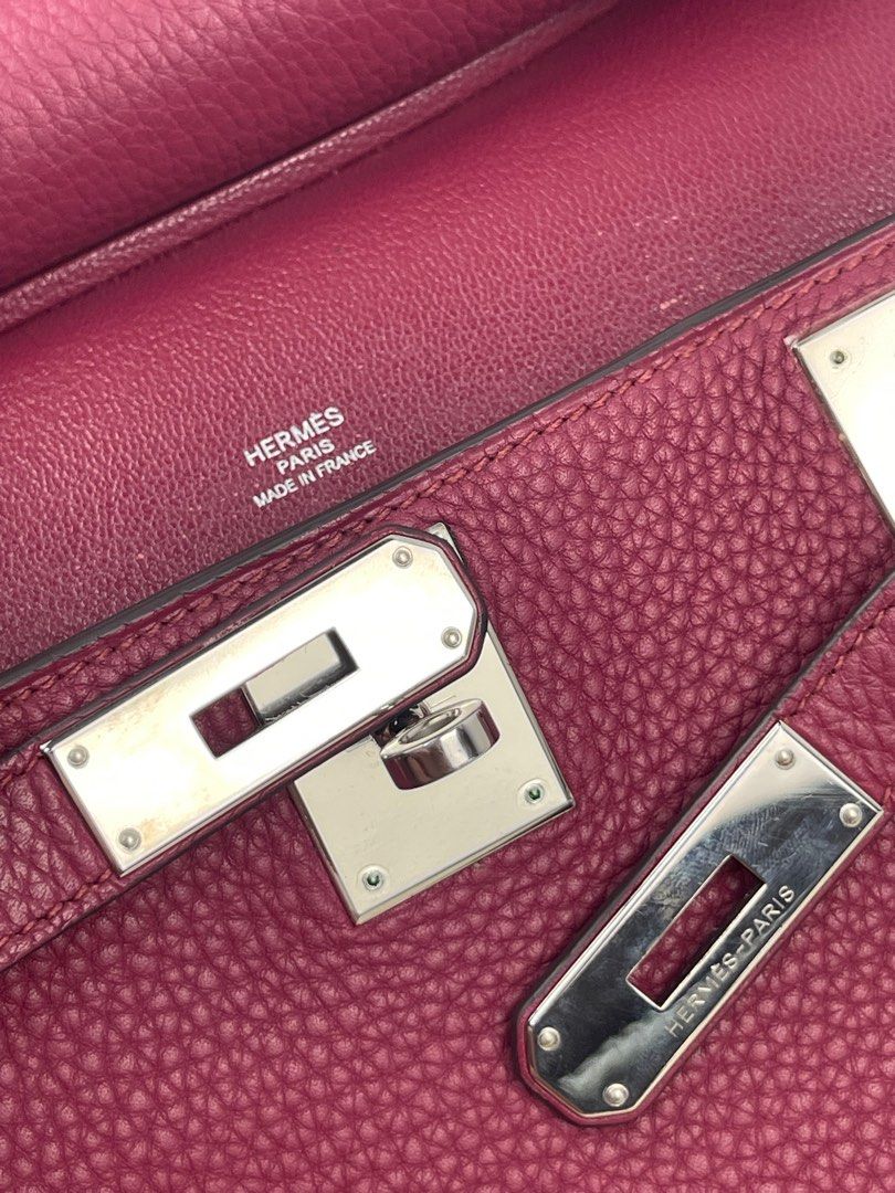 Hermes Jypsiere 28 Stamp N in Rubis, Luxury, Bags & Wallets on Carousell