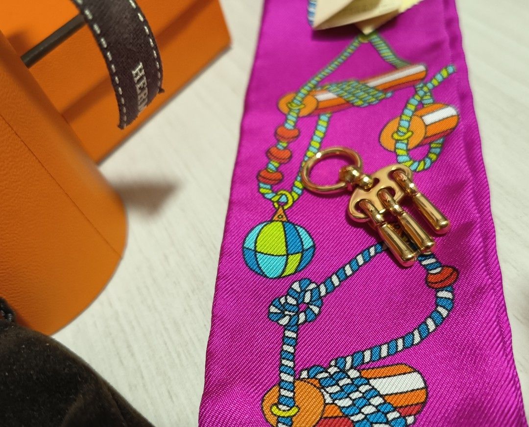 Hermes Twilly & Scarf Ring, Luxury, Accessories on Carousell