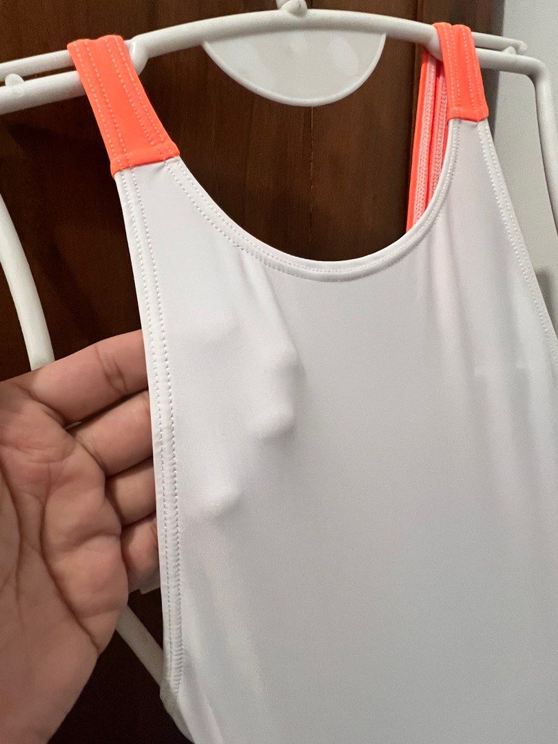 Highleg White Extremely Narrow Back Swimsuit, Women's Fashion, Swimwear ...