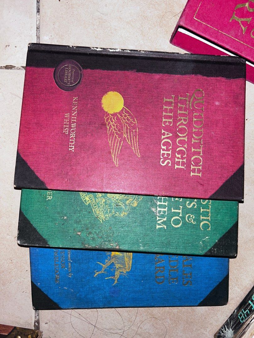 Hogwarts Library - 3 book set, Hobbies & Toys, Books & Magazines ...