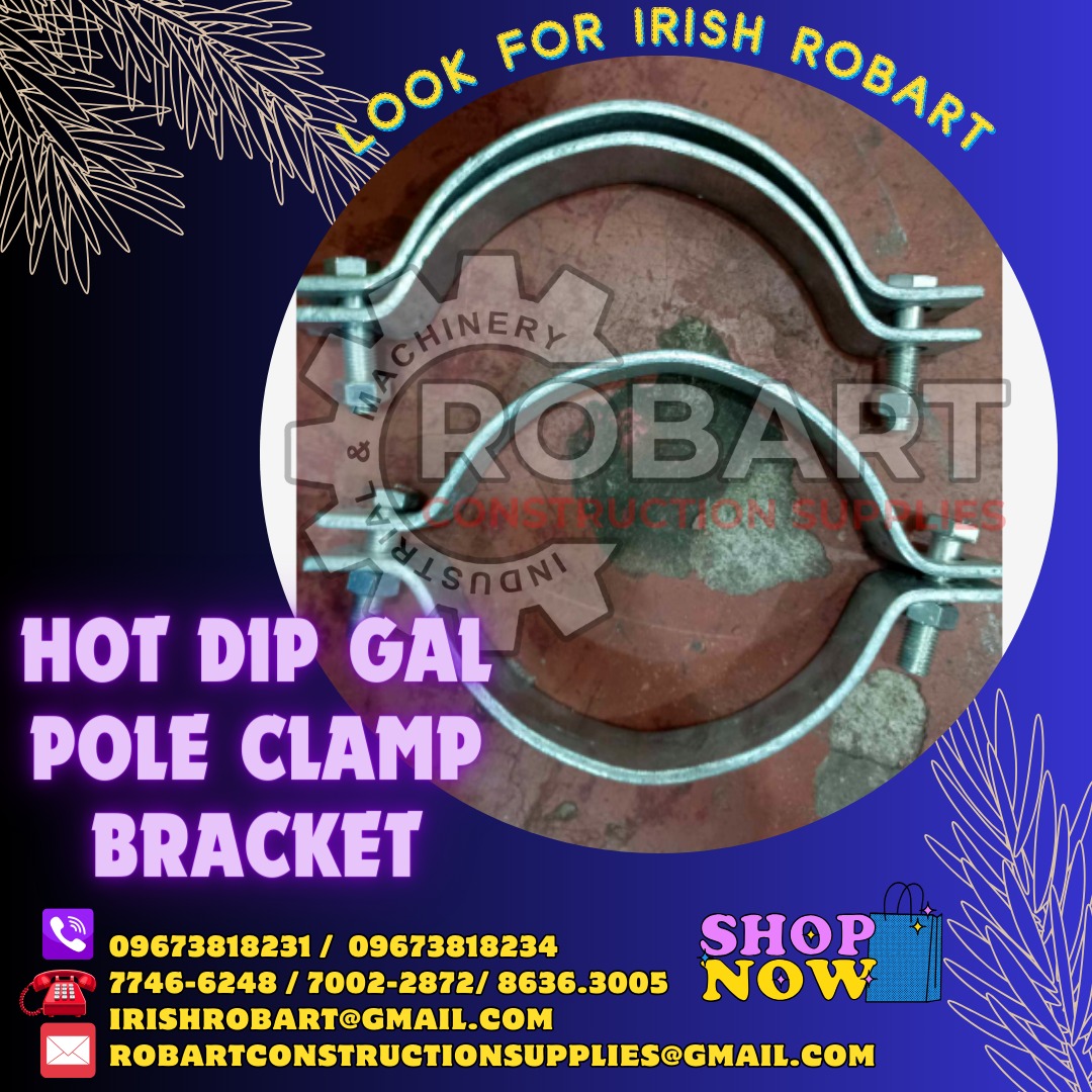 Hot Dip Gal Pole Clamp Bracket, Commercial & Industrial, Construction ...