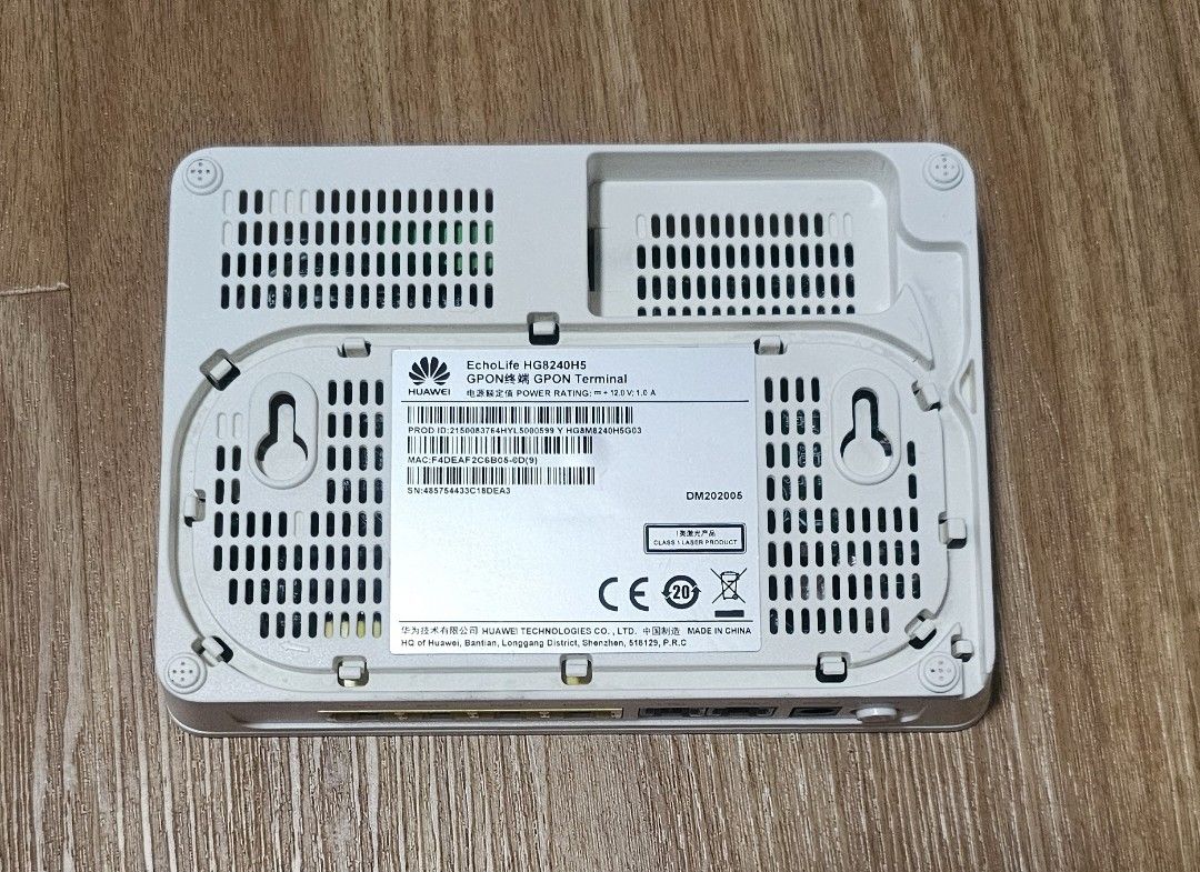 Huawei ONT Echolife HG8240H5, Computers & Tech, Parts & Accessories ...