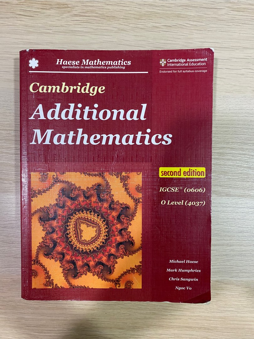 IGCSE Addtional Mathematic Coursebook (Haese), Hobbies & Toys, Books ...