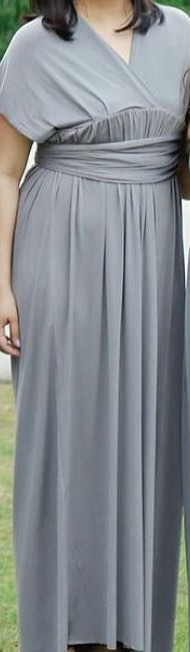 Infinity gray gown small, Women's Fashion, Dresses & Sets, Evening ...