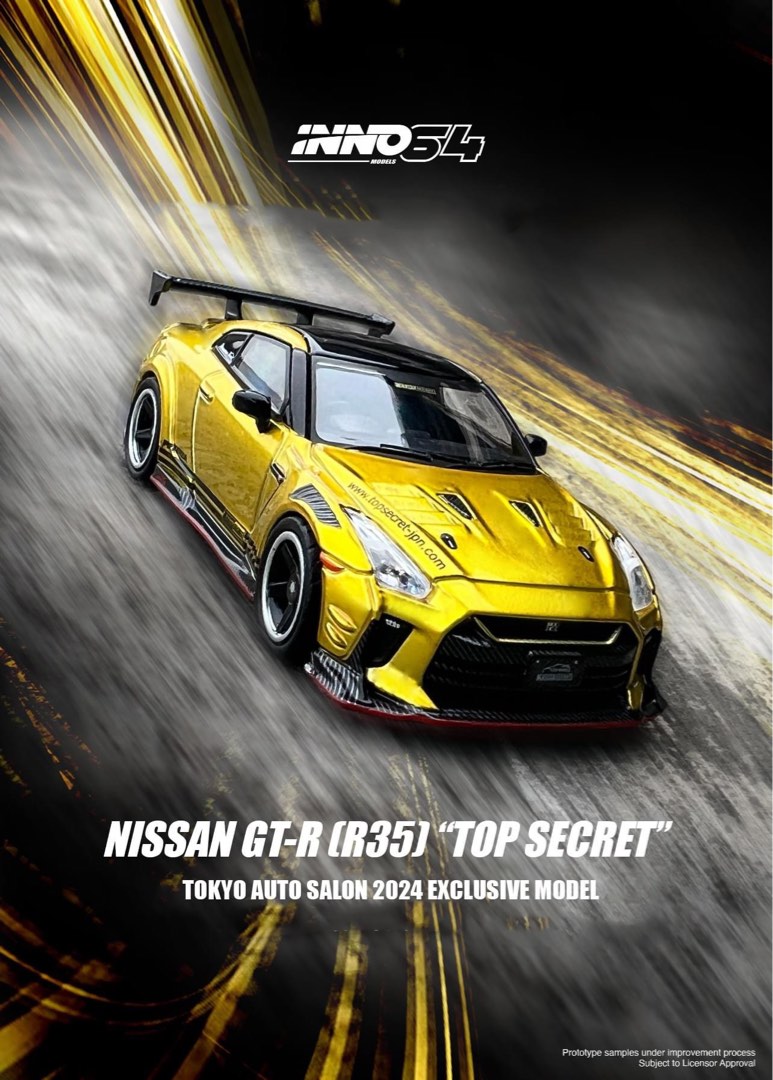 Inno64 Top Secret GTR R35 *Ready stock* Tokyo Auto Salon 2024, Hobbies ...