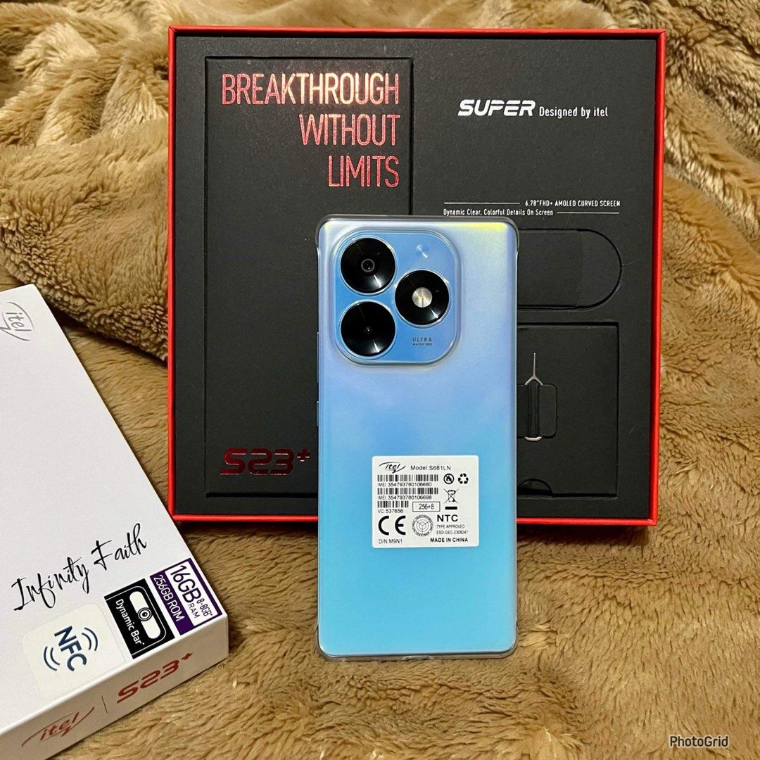 ITEL S23 PLUS LAKE CYAN 256 GB, Mobile Phones & Gadgets, Mobile Phones ...