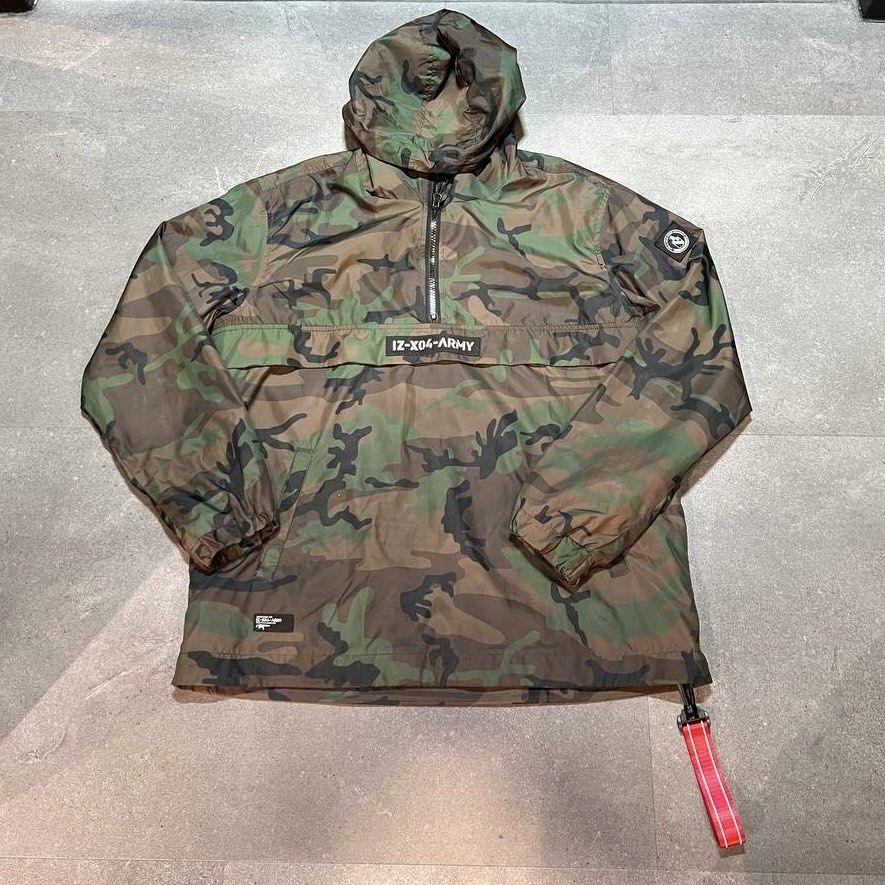 IZ-X04-ARMY IZZUE CAMO WIND BREAKER, Men's Fashion, Coats, Jackets and ...