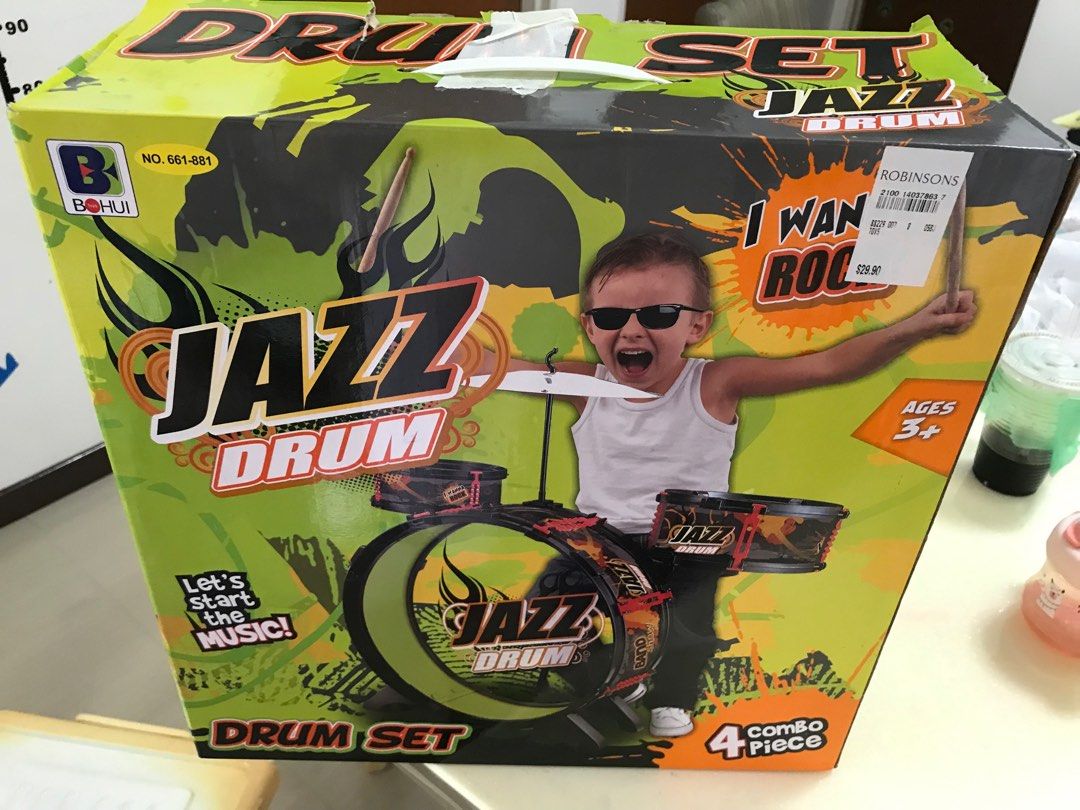 Jazz drum toy, Hobbies & Toys, Toys & Games on Carousell
