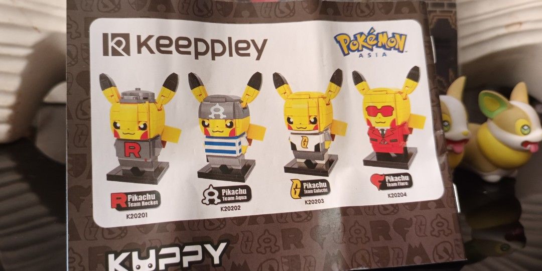 Keeppley Pokemon Asia Pikachu Team Rocket, Hobbies & Toys, Toys & Games ...