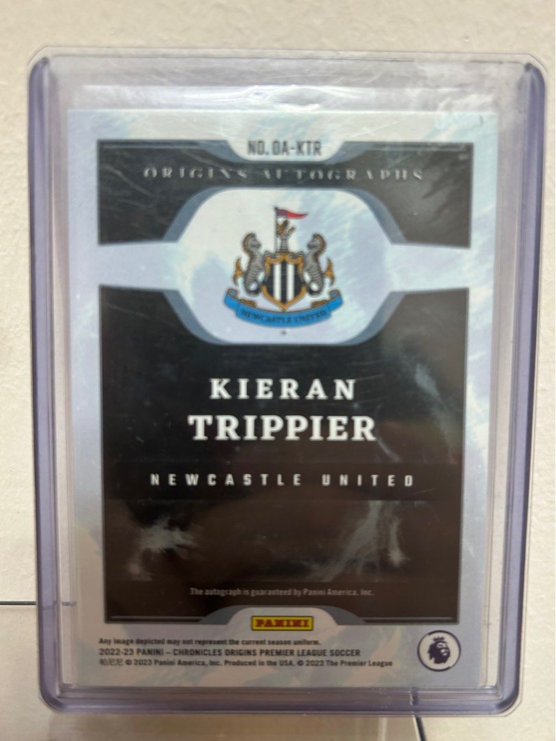 Kieran Tripper auto Panini Origins /299 NewCastle England Isak ...
