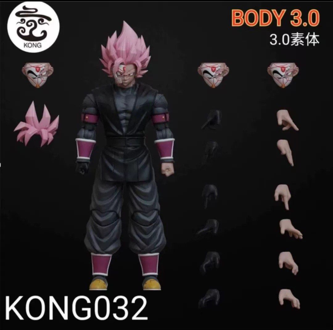 Kong Studios SHFiguarts Dragonball Super Goku Black Super Saiyan Rose ...