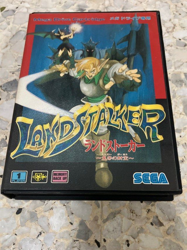 Landstalker Sega MegaDrive Cartridge + Box, Video Gaming, Video Games ...