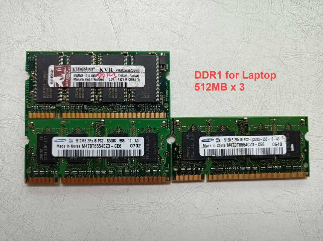 Laptop RAM (DDR1, DDR2 , DDR3, DDR3L & DDR4) in Stock (available Long term), Computers & Tech ...