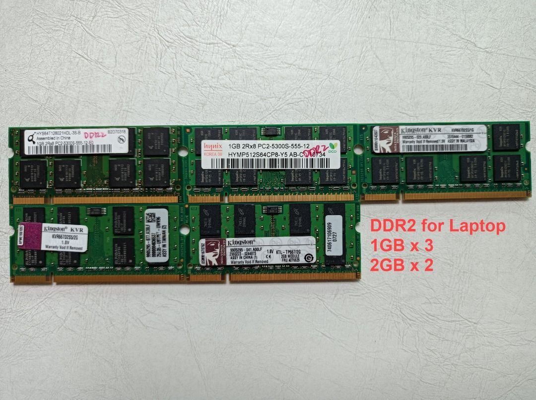 Laptop RAM (DDR1, DDR2 , DDR3, DDR3L & DDR4) in Stock (available Long term), Computers & Tech ...
