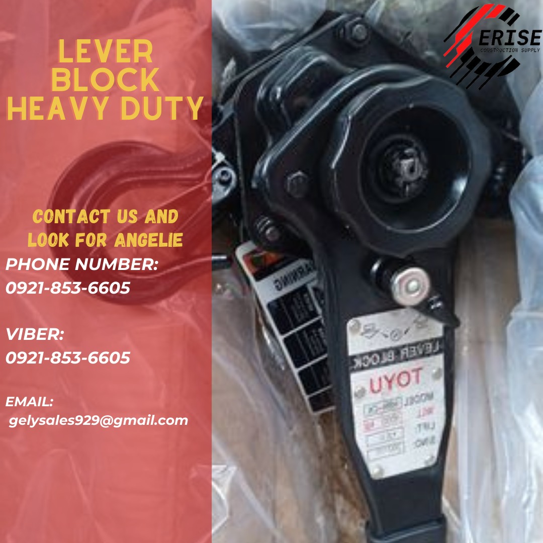 LEVER BLOCK HEAVY DUTY, Commercial & Industrial, Construction Tools ...