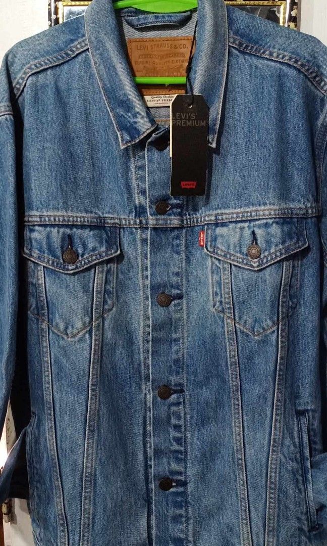 Levi's original two horse logo multi color denim jacket, Men's Fashion ...