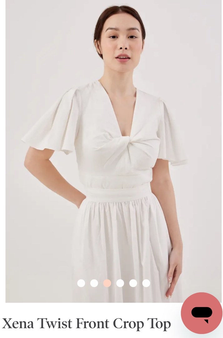 LF: Xena Front Twist Crop Top (S) Love Bonito, Women's Fashion, Tops, Blouses on Carousell