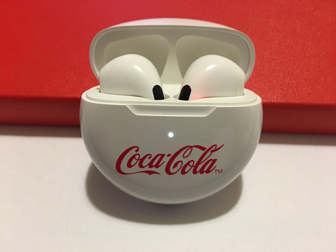 Limited Edition Coca Cola Bluetooth Earbuds, Audio, Earphones on Carousell