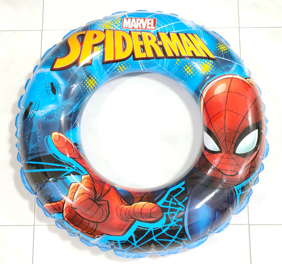 Marvel Star Character Spider Man Inflatable Swimming Ring Float 60cm ...