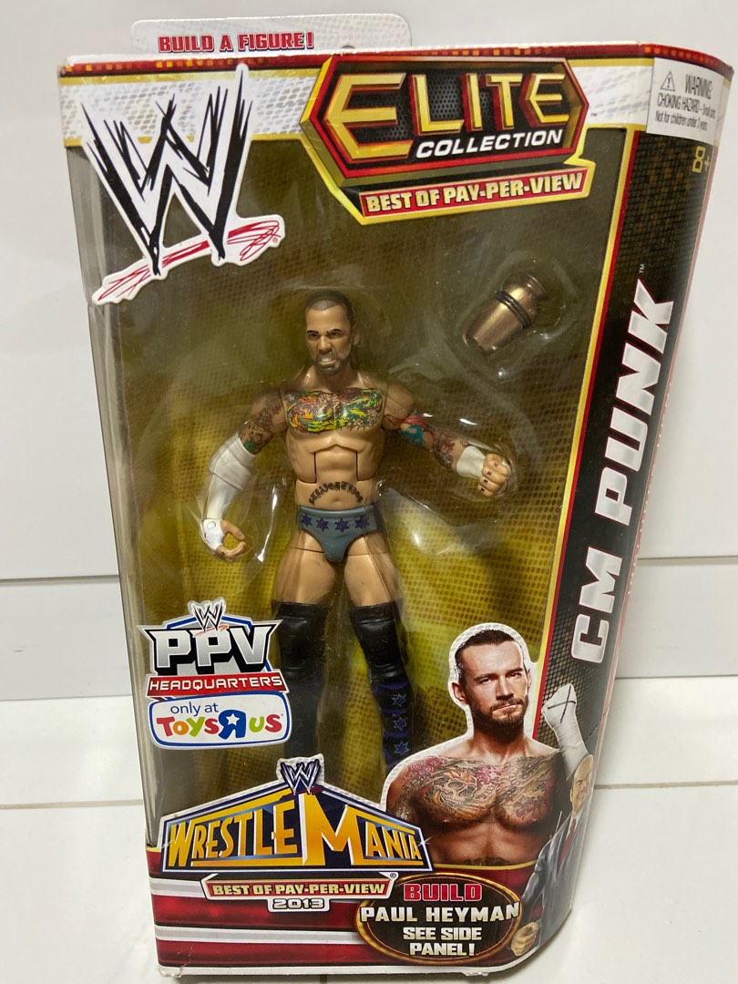 Mattel WWE Elite CM Punk 2013 only at Toys R Us, Hobbies & Toys, Toys ...