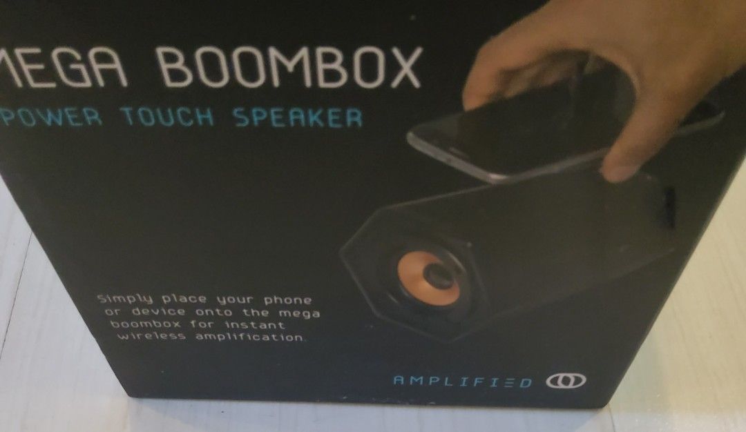 MEGA BOOMBOX AMPLIFIED POWER TOUCH SPEAKER. CAME FROM ENGLAND., Audio ...