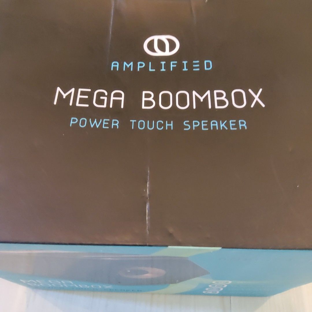MEGA BOOMBOX AMPLIFIED POWER TOUCH SPEAKER. CAME FROM ENGLAND., Audio ...