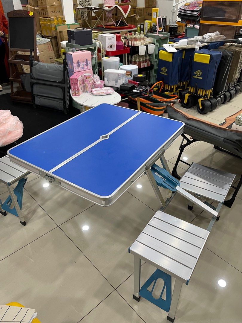 Meja lipat folding table, Furniture & Home Living, Outdoor Furniture on ...