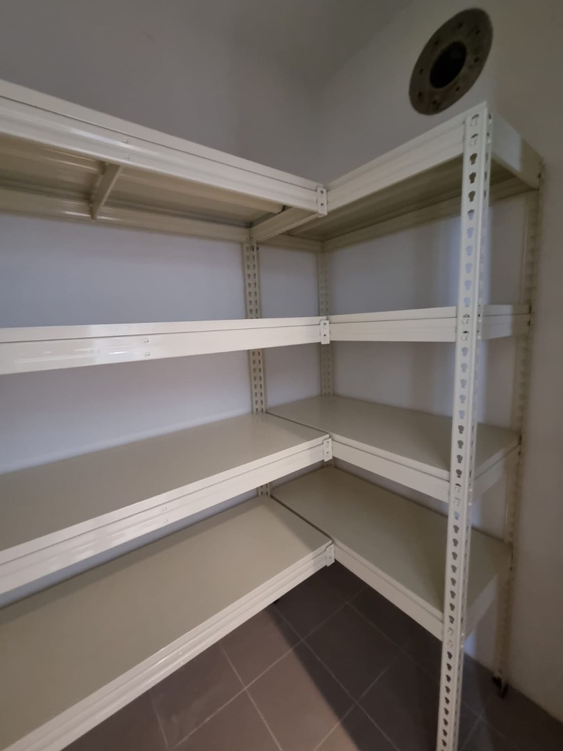 Metal Storage Rack | PVC Wood Shelving Shelf | Premium Black Metal ...