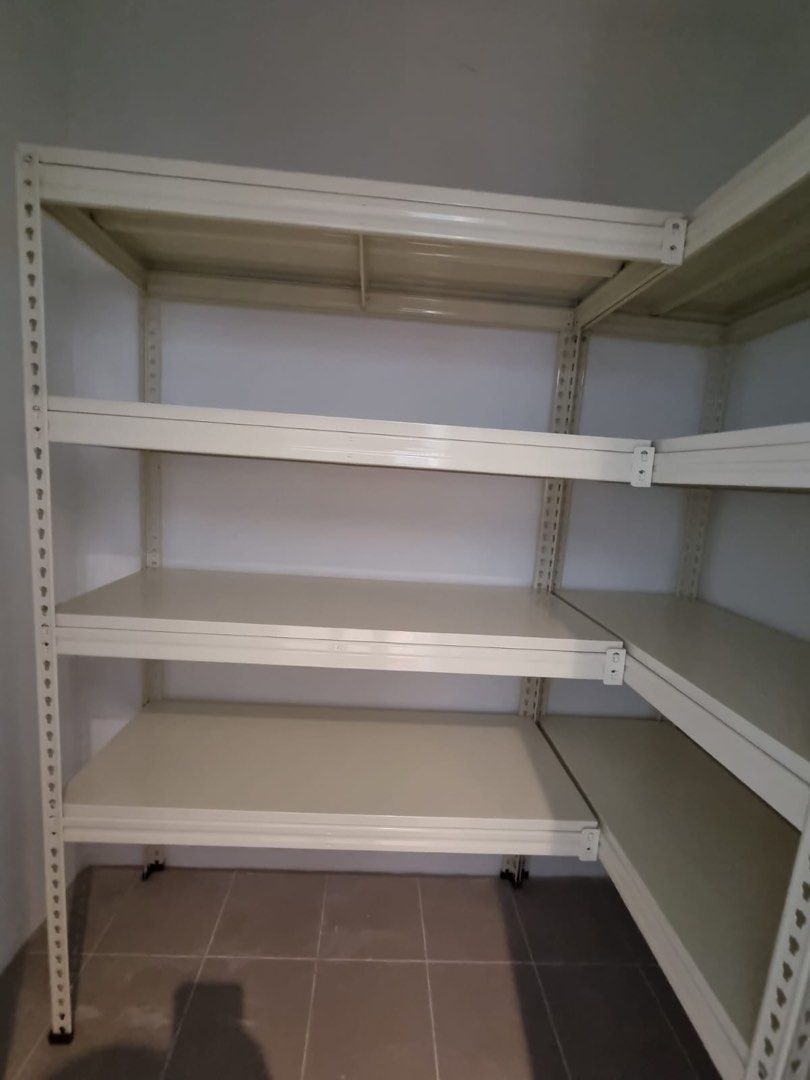 Metal Storage Rack | PVC Wood Shelving Shelf | Premium Black Metal ...