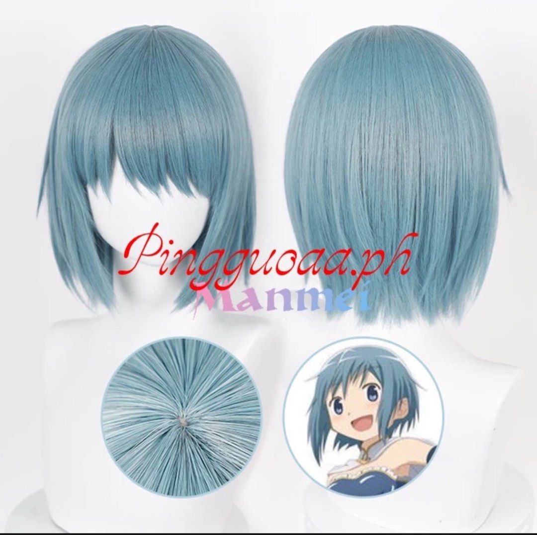 Miki Sayaka Blue Wig, Beauty & Personal Care, Hair on Carousell