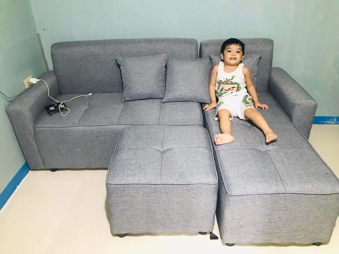 Mini L Shape, Furniture & Home Living, Furniture, Sofas on Carousell