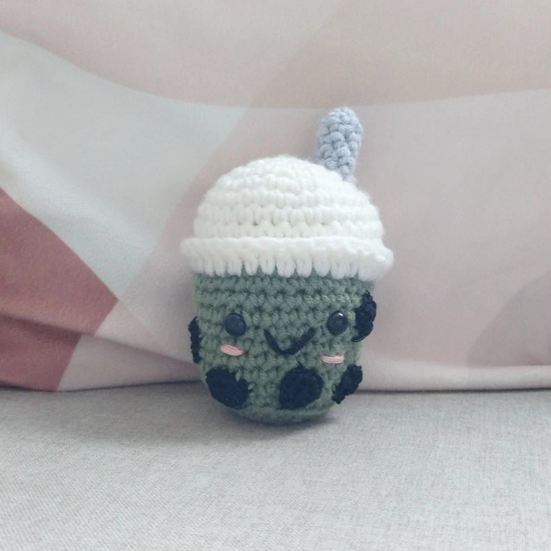 Mini Matcha Boba Crochet Plushie, Hobbies & Toys, Stationery & Craft ...