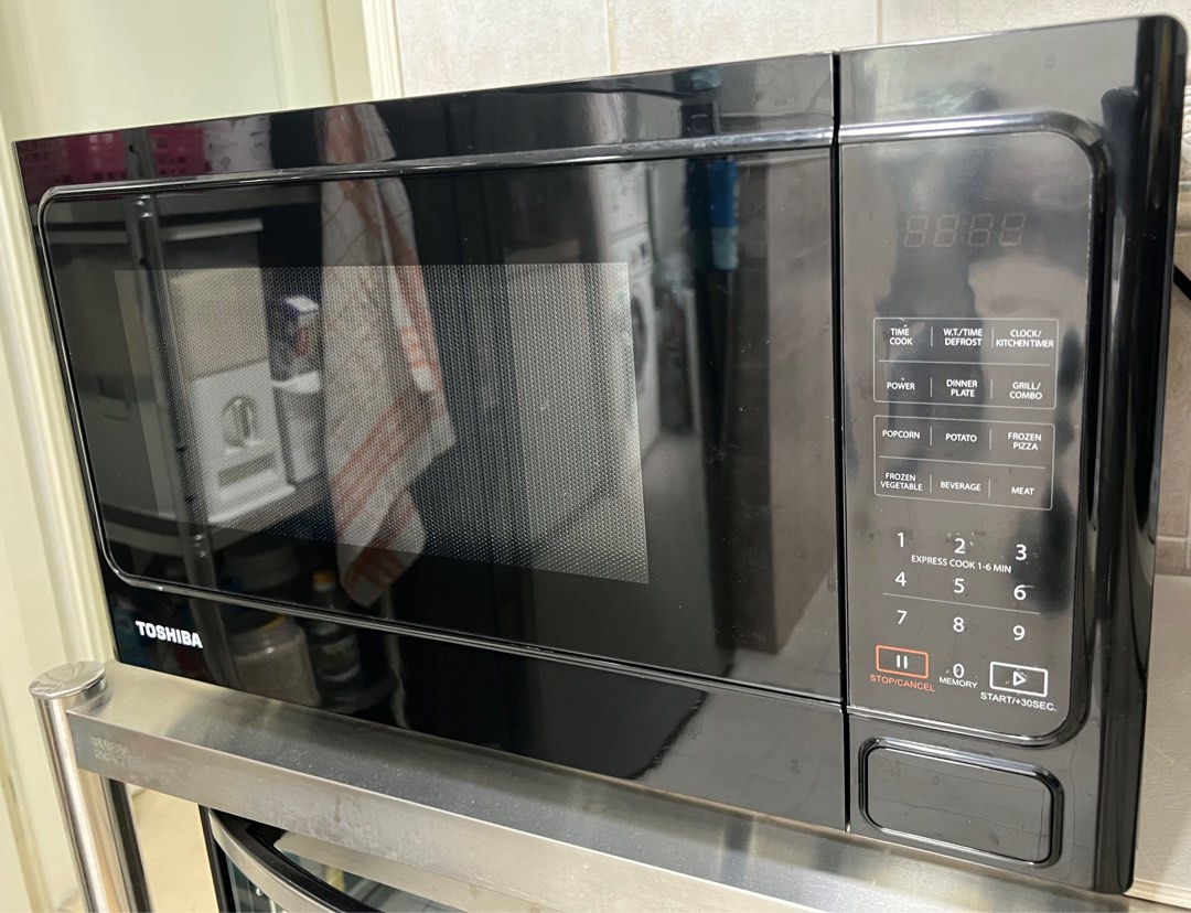 TOSHIBA 25L MICROWAVE OVEN WITH GRILL FUNCTION, TV & Home Appliances ...