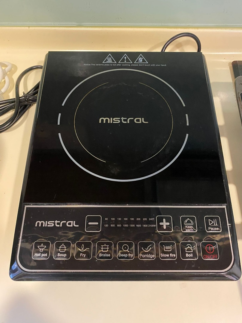 MISTRAL MIC20E INDUCTION COOKER (2000W) with big bowl, TV & Home ...
