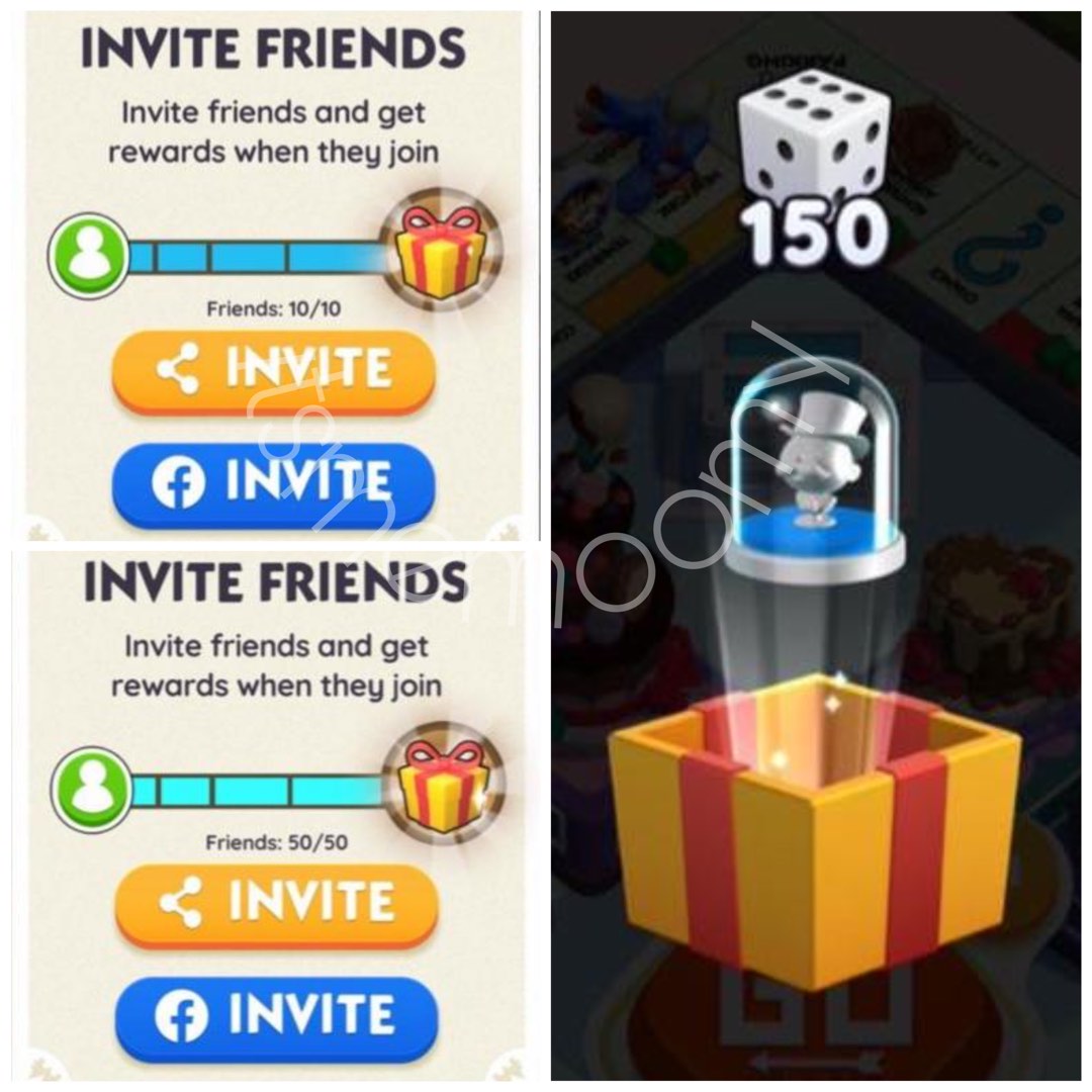 Monopoly Go! Friends Invite list for Uncapped Account., Video Gaming ...