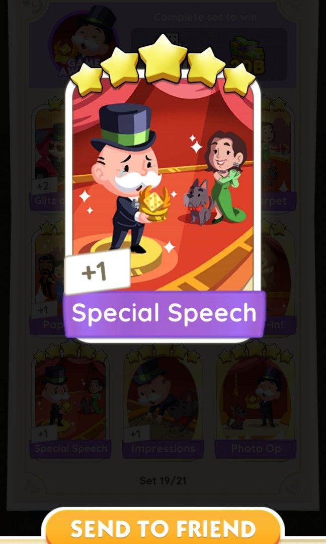 Monopoly Go Special Speech, Hobbies & Toys, Toys & Games on Carousell