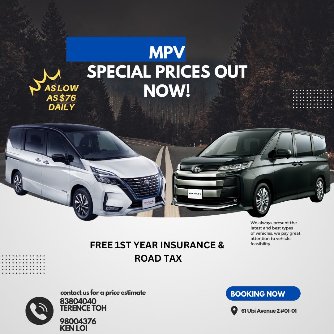 MPV SPECIAL PRICES, Cars, Car Rental on Carousell
