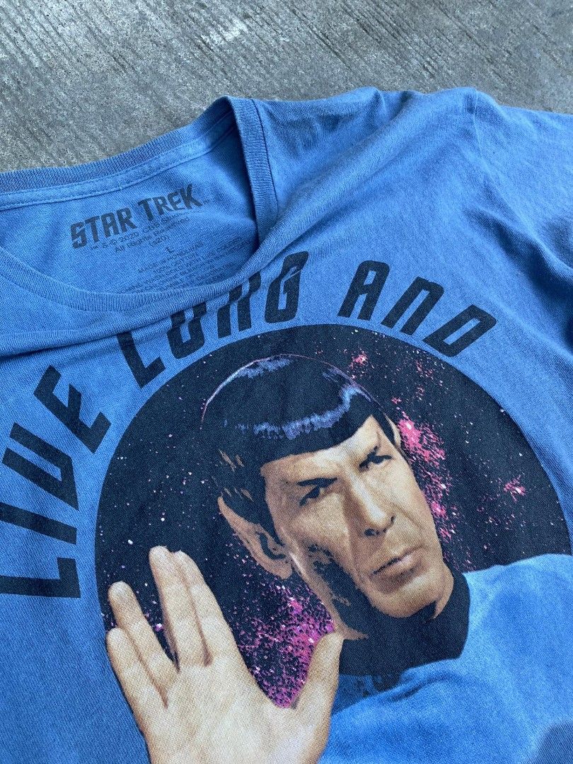Mr Spock "Live Long And Prosper" Tee, Men's Fashion, Tops & Sets ...