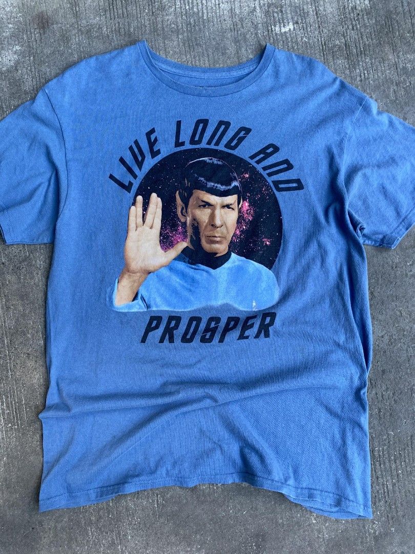 Mr Spock "Live Long And Prosper" Tee, Men's Fashion, Tops & Sets ...