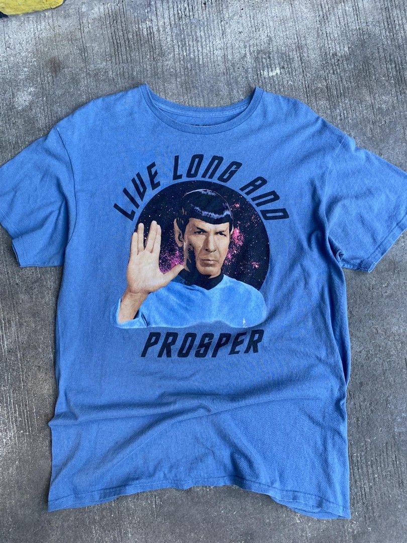 Mr Spock "Live Long And Prosper" Tee, Men's Fashion, Tops & Sets ...