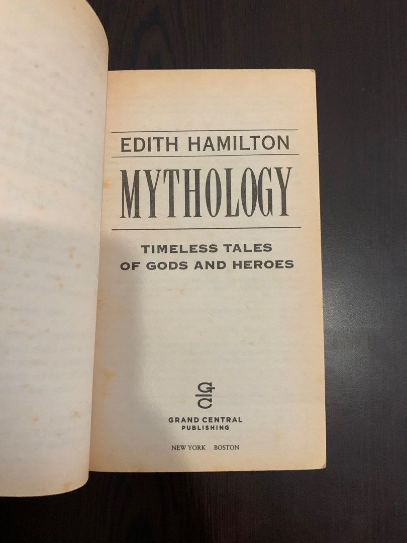Mythology by Edith Hamilton, Hobbies & Toys, Books & Magazines, Fiction ...