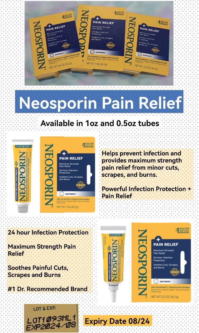 Neosporin, Health & Nutrition, Medical Supplies & Tools on Carousell