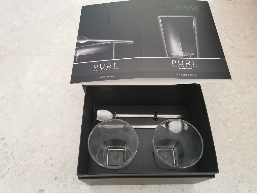 Nespresso glass Pure 2x, Furniture & Home Living, Kitchenware ...