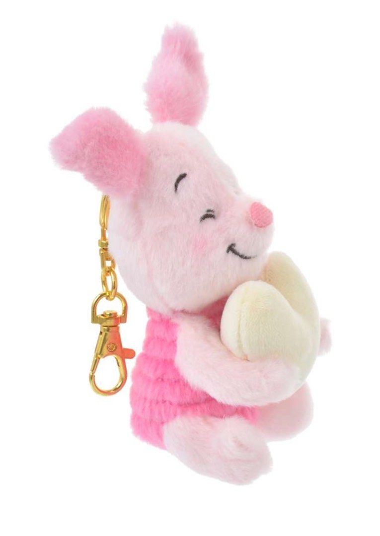 [New] Japan Disney Winnie the Pooh / Stitch / Piglet Plush Key Chain ...