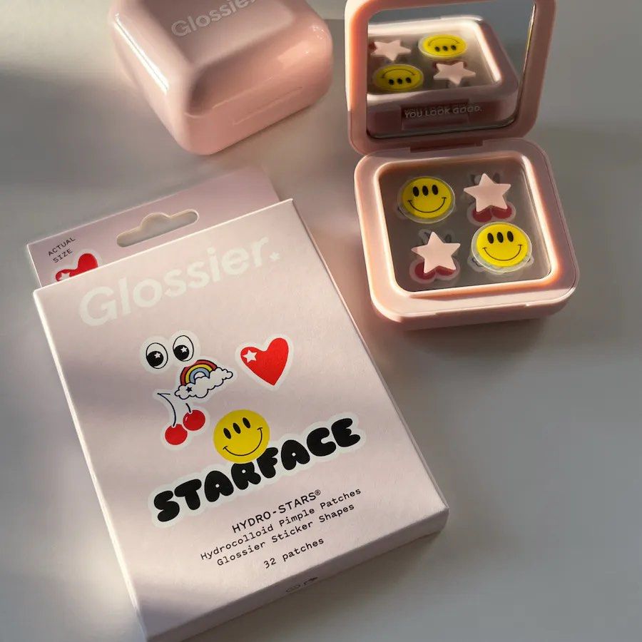 NEW Starface × Glossier Compact (32 Hydrocolloid Pimple Patches ...