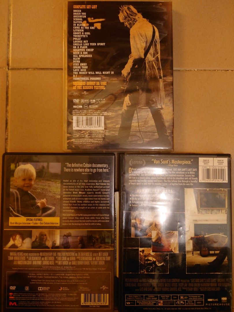 Nirvana , kurt cobain dvd, 興趣及遊戲, 音樂、樂器 & 配件, 音樂與媒體 - CD 及 DVD - Carousell