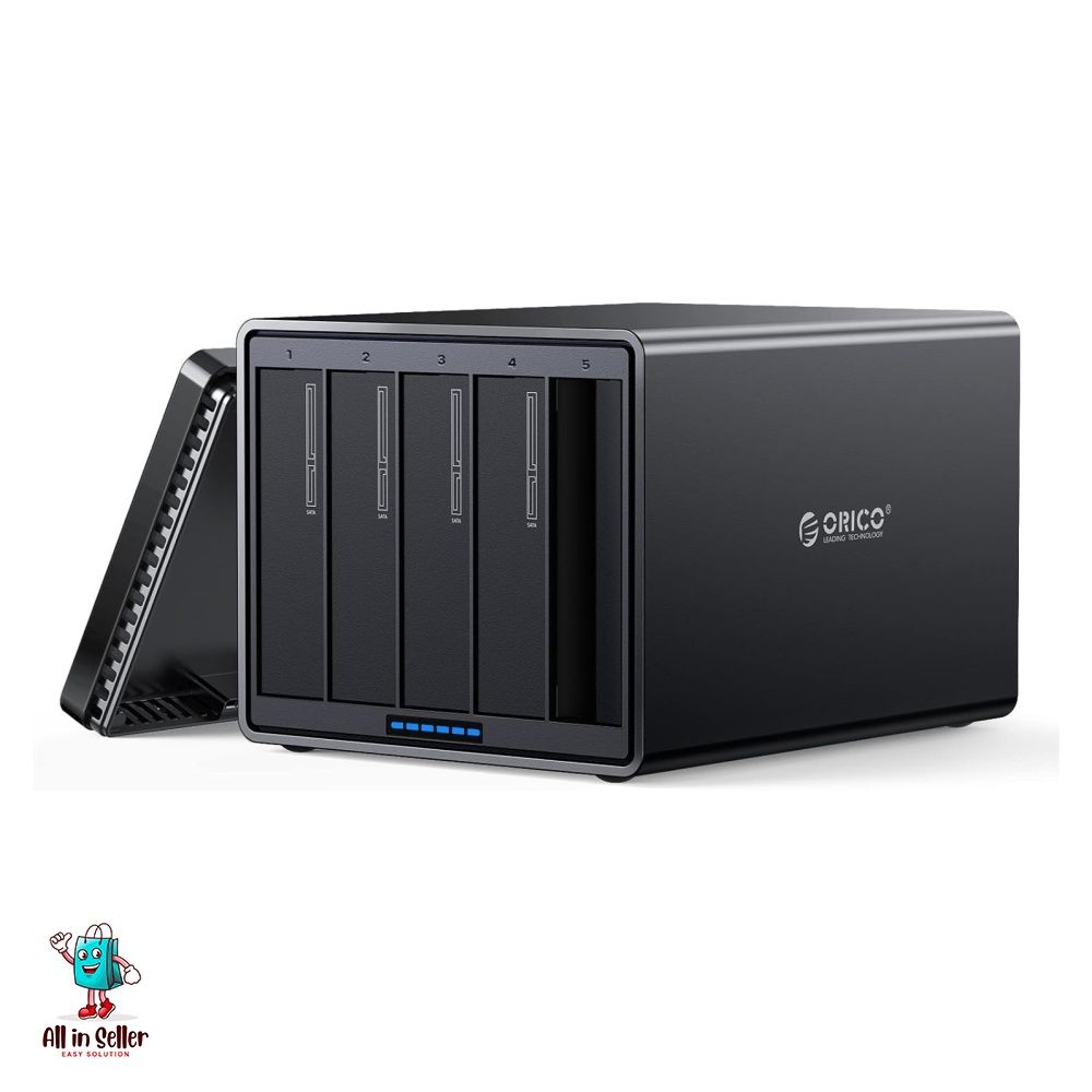 ORICO 5 Bay Raid Hard Drive Enclosure USB C Magnetic Aluminum HDD ...