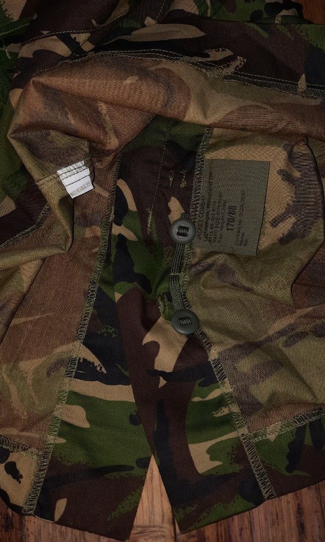 Original British Army,Combat DPM,LIGHTWEIGHT WOODLAND DP JACKET, Men's ...